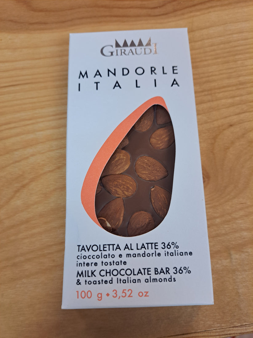 Mandalore Italia Milk Chocolate Bar with Toasted Almlonds – Italian ...