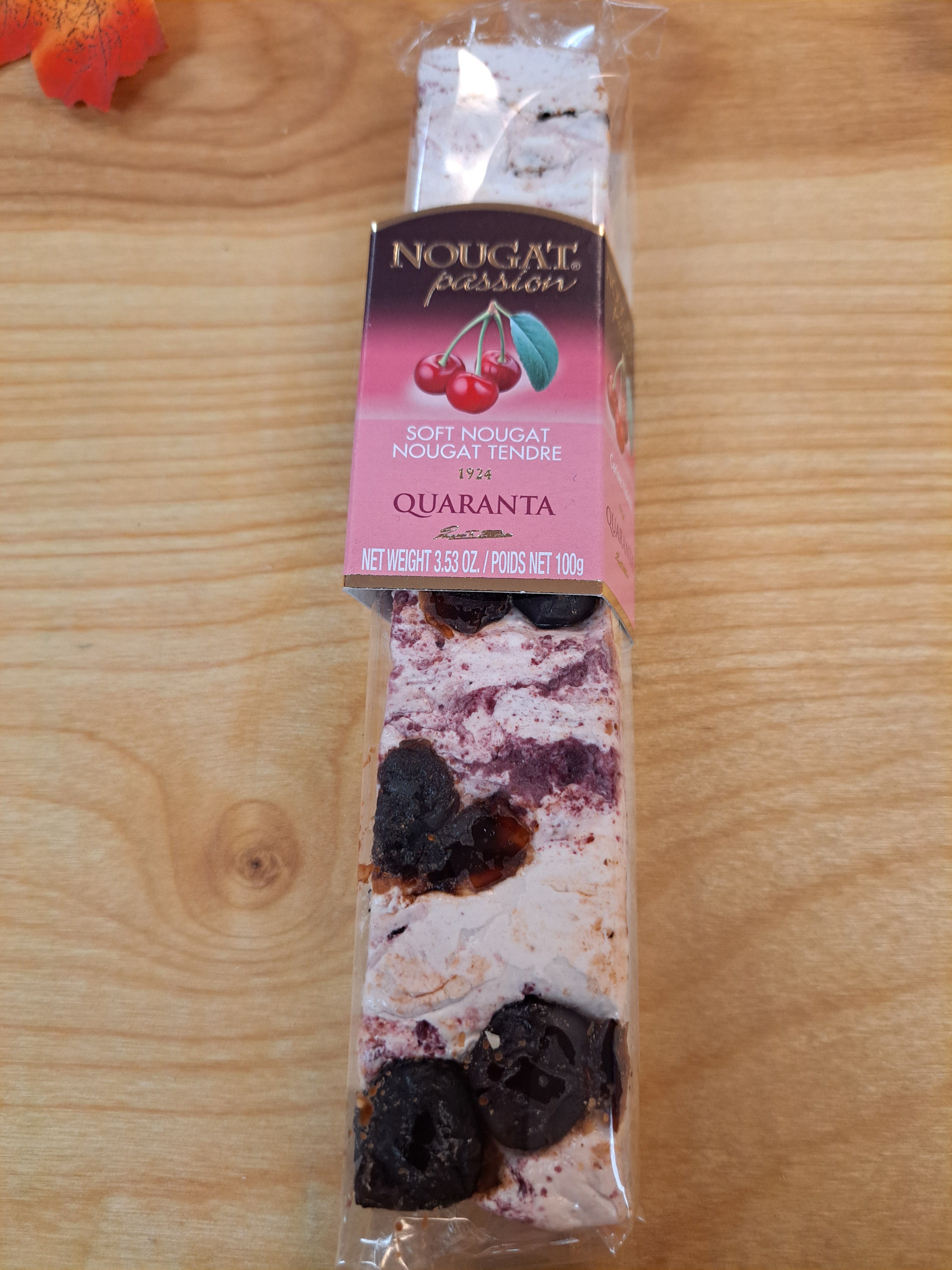 Quaranta Soft Nougat with Cherries – Italian Food Store